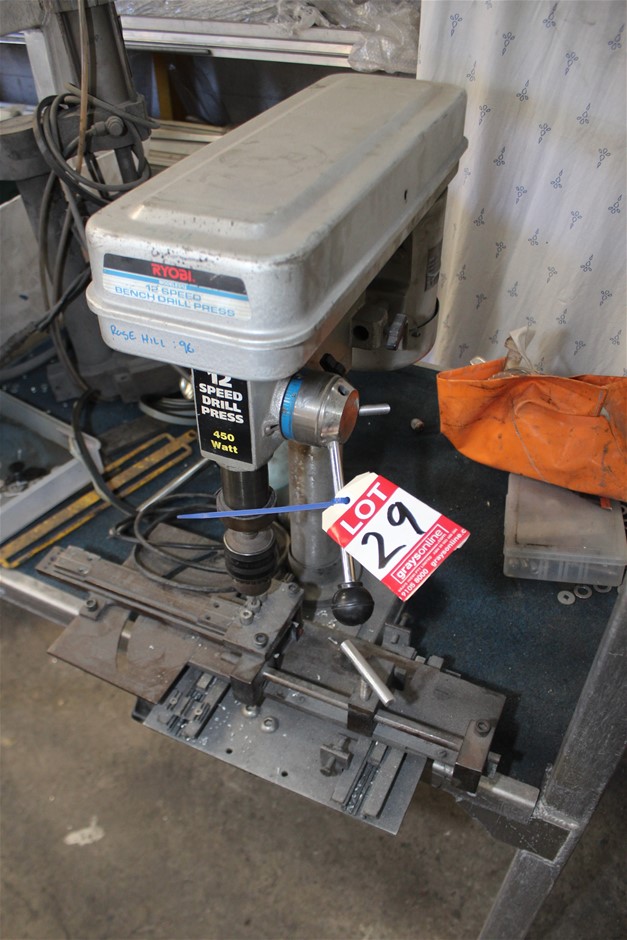 Ryobi BD12 Bench Drill with Drilling Jig Auction (0029-5053543) | Grays ...