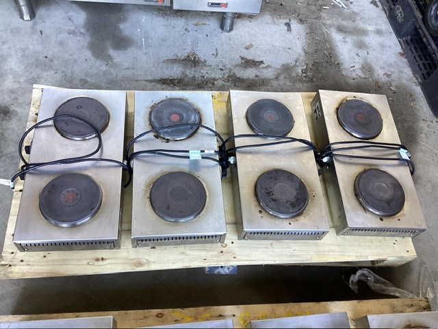 4 x Roband Model 12 Twin Electric Portable Hot Plates Auction (0010 ...