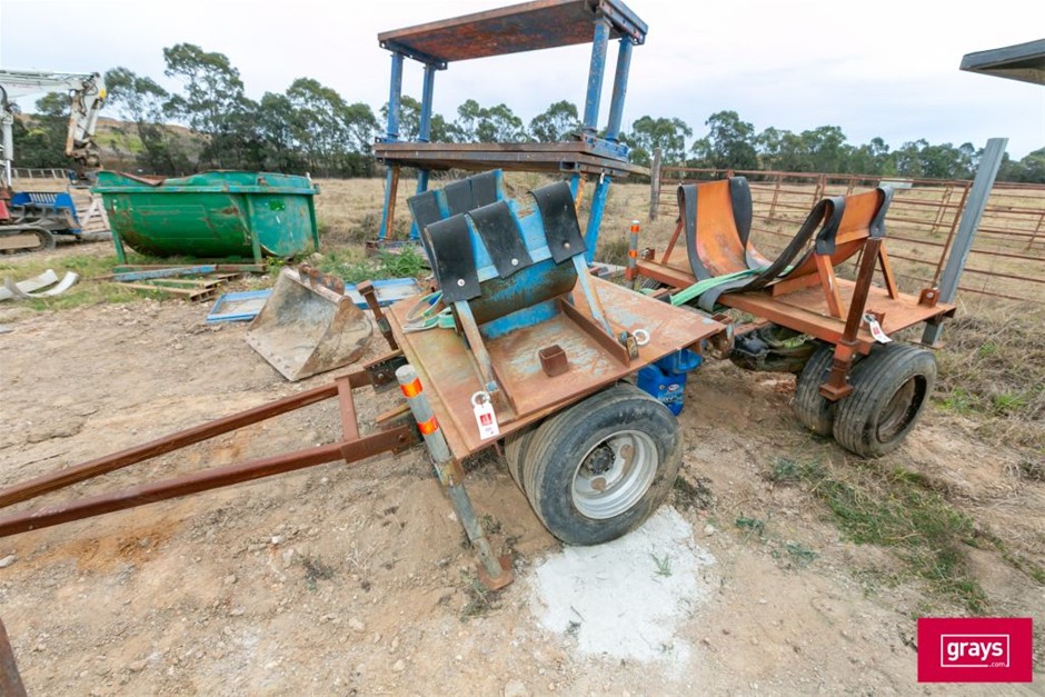 Two Piece Front Articulated Pipe Dolly Trailer Auction (0011-5053641 ...