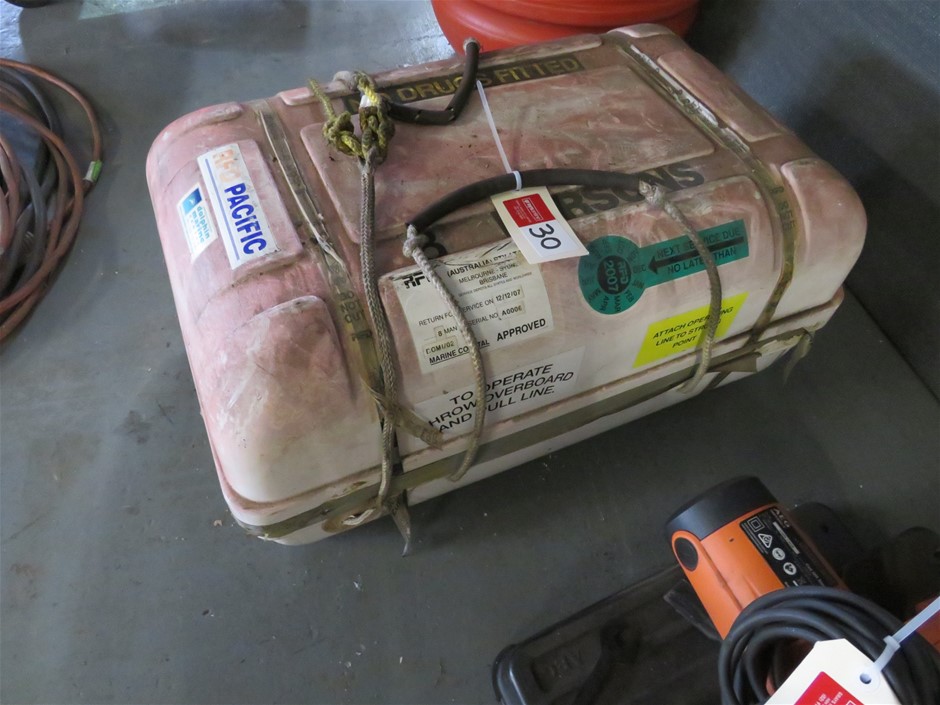 Pacific RFD, 8 Person Life Raft Auction (0030-5053590) | Grays Australia