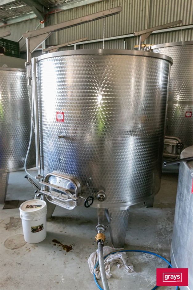 Stainless Steel Hopper Tank Auction (0210-5053701) | Grays Australia