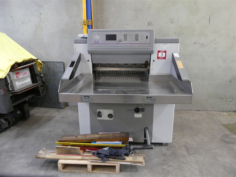 POLAR MOHR 66 Programable Paper Guillotine Machine Auction (0003 ...