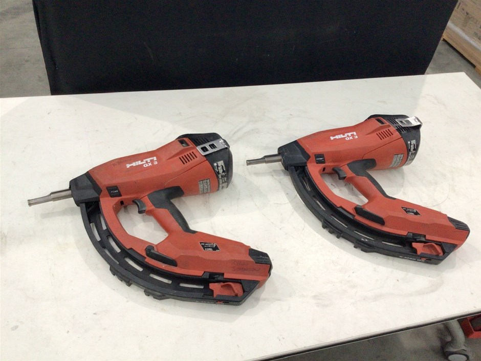 2 x Hilti Gas Fastening Guns Auction (0009-3026619) | Grays Australia