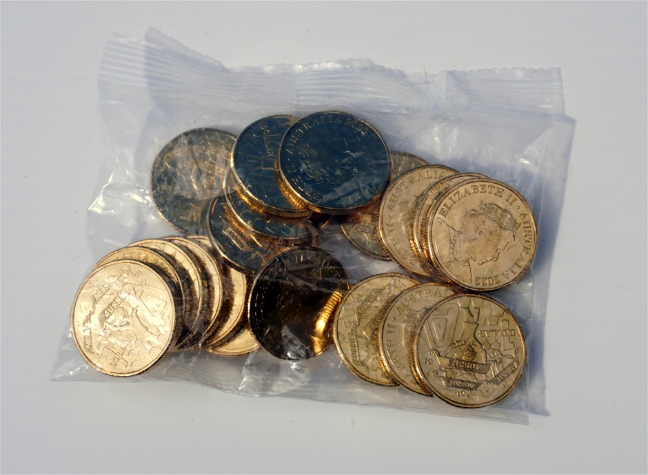 Unopened Bank Bag of 2022 Aussie Coin Hunt $1 Coins "A" Auction (0032 ...