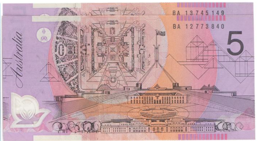 Pair Of First Prefix 'BA12' & 'BA13' (2012-2013) Australian $5 ...