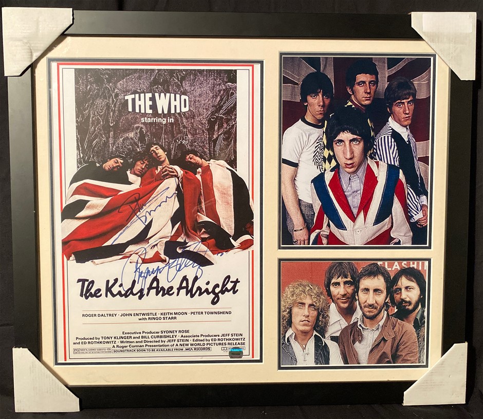 The Who framed signed images Auction (0056-2554773) | Grays Australia