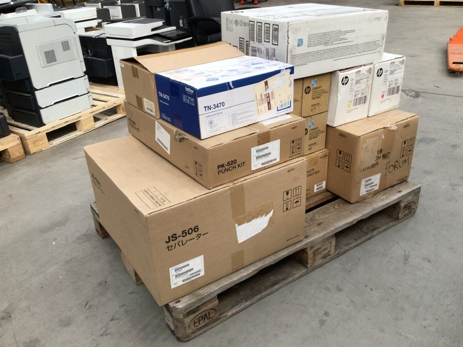 1 x Pallet of Assorted Printer Toners and Accessories Auction (0022 ...