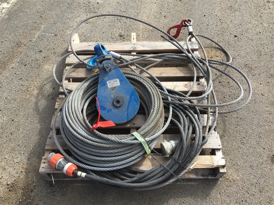 Wire Cable with Snatch Block Auction (0016-3026683) | Grays Australia