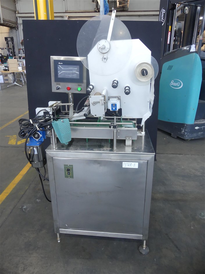 Free Standing Stainless Steel Horizontal Labelling Machine With ...