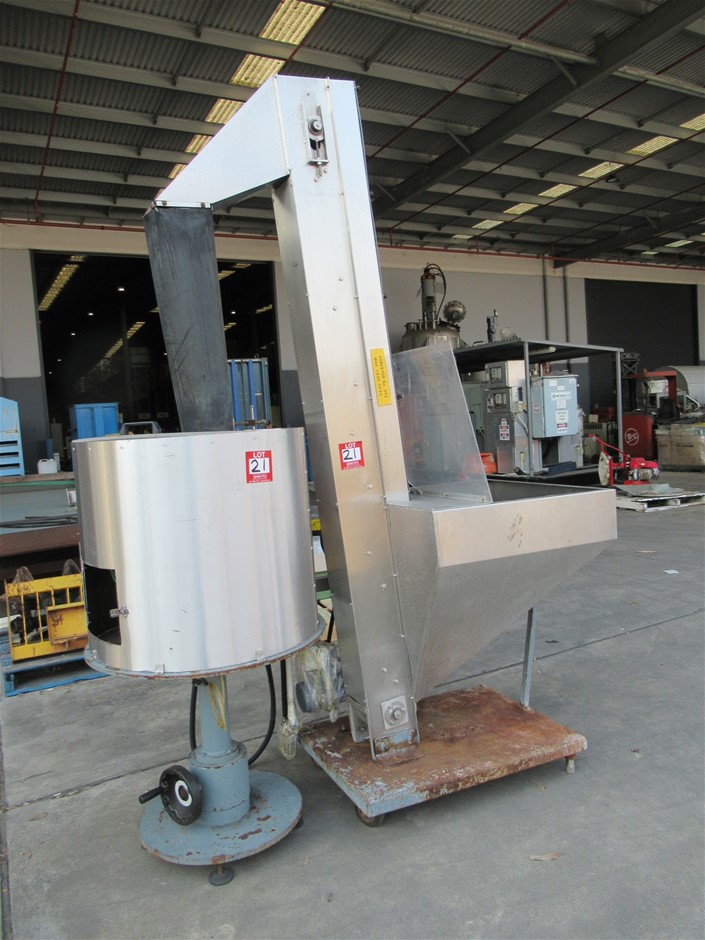 Incline Cap Elevator with Cap Unscrambler Auction (0021-5054079 ...
