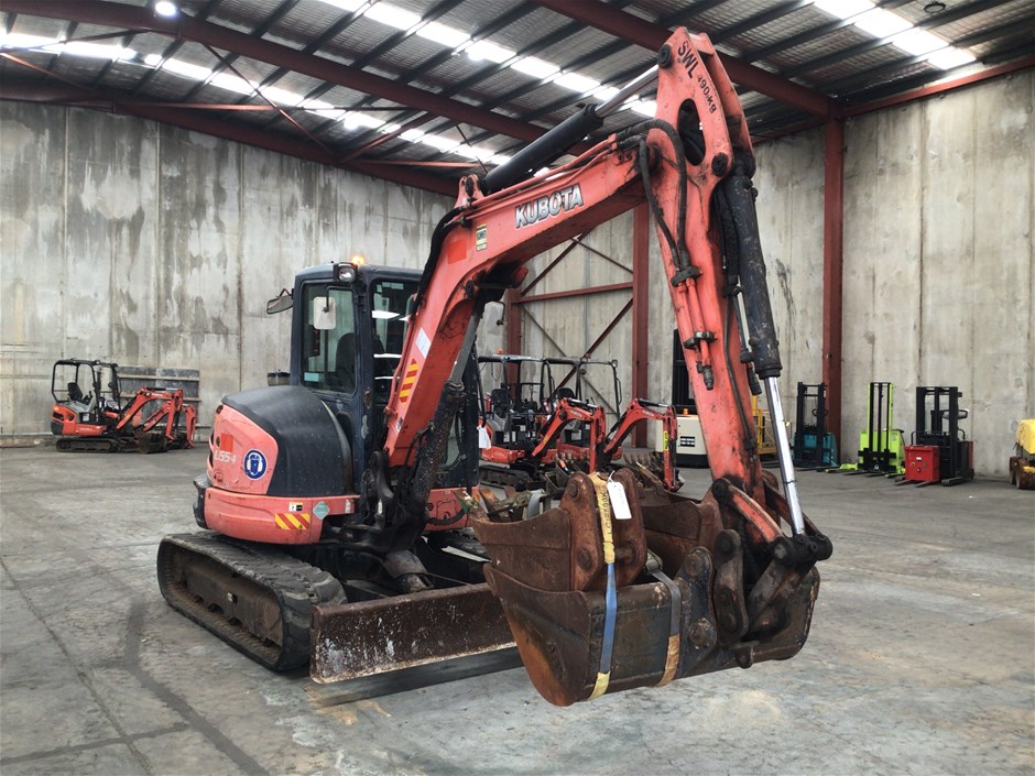 Kubota U55-4 Mini Excavator Auction (0006-5054556) | Grays Australia