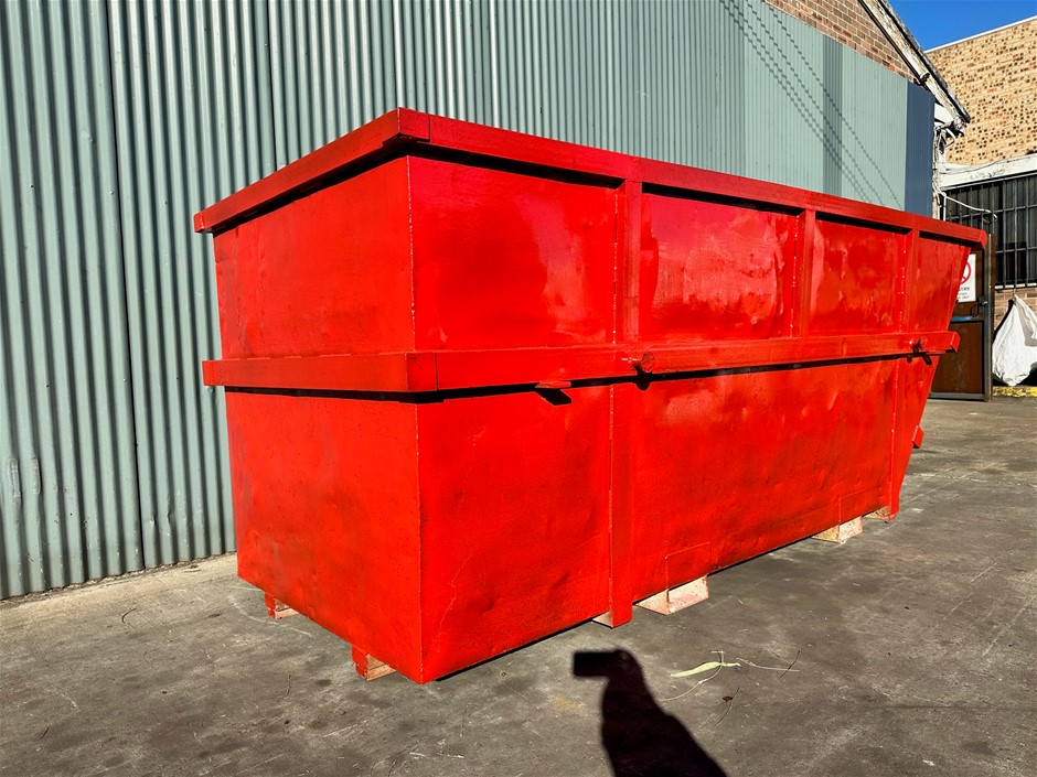 9 cubic metre full back scrap metal skip bin D3 Auction (0003-7047858 ...
