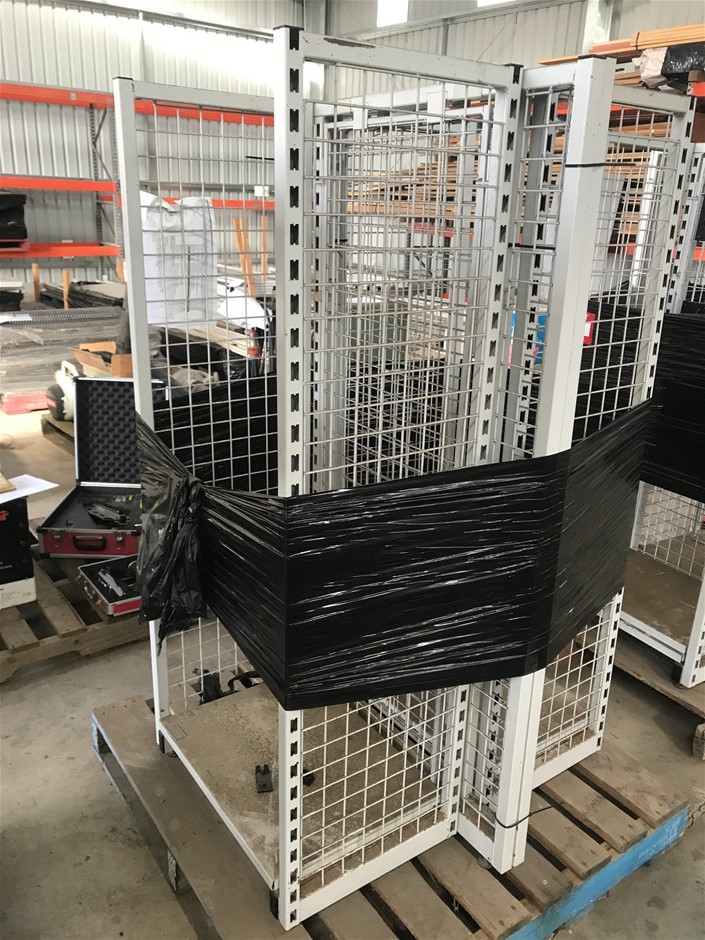 2x steel Display Shelf Units Auction (0014-3026944) | Grays Australia