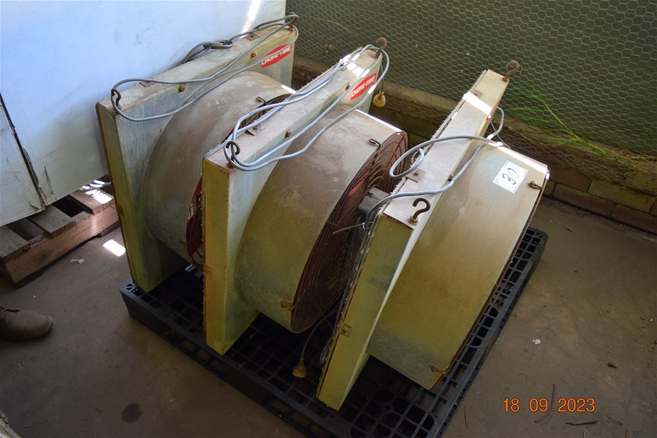 Lot of 3 "Chore-Time" Single Phase Ventilation Fans Auction (0030 ...
