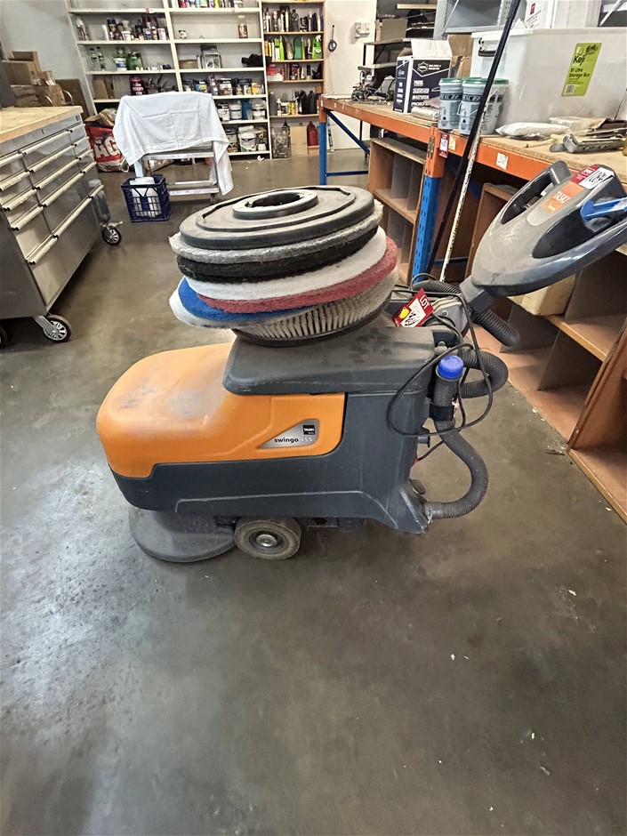 TASKI Diversey Swingo 455 Walk Behind Floor Sweeper Auction (1084 ...