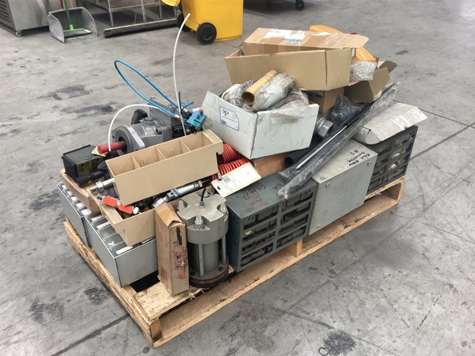 Pallet of Assorted Mechanical Parts, Equipment and Sundry Items ...