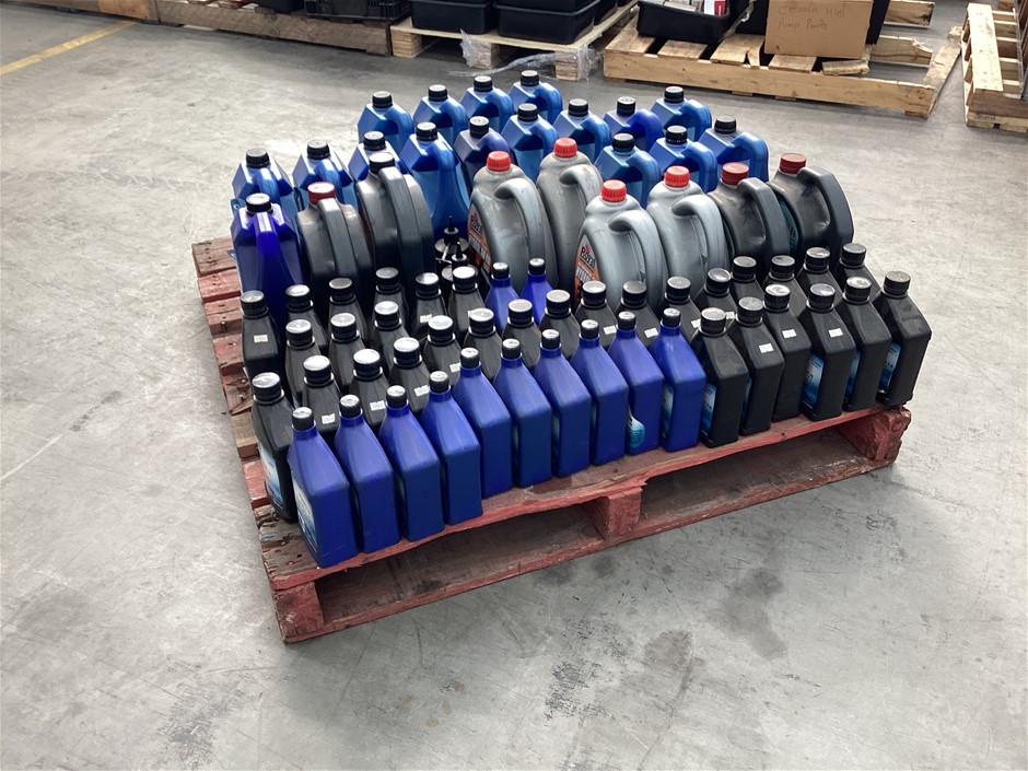 Pallet of Assorted Oils and Fluids. Auction (0026-3027479) | Grays ...
