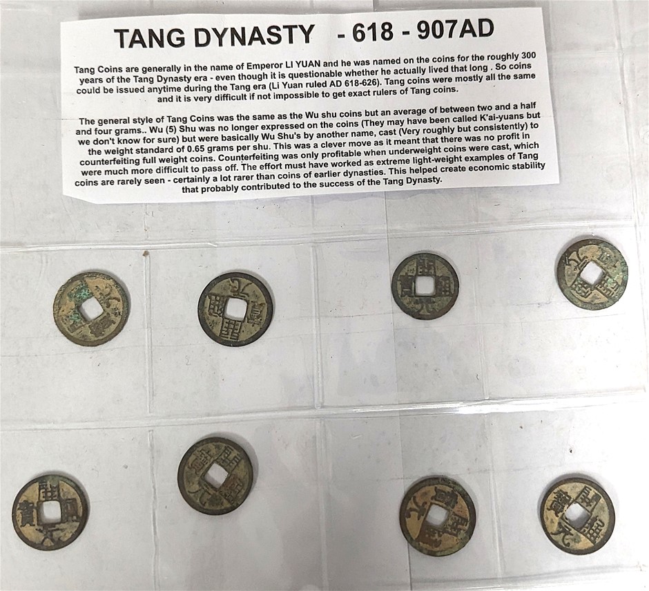Ancient TANG DYNASTY China coin collection Auction (0024-2555560 ...