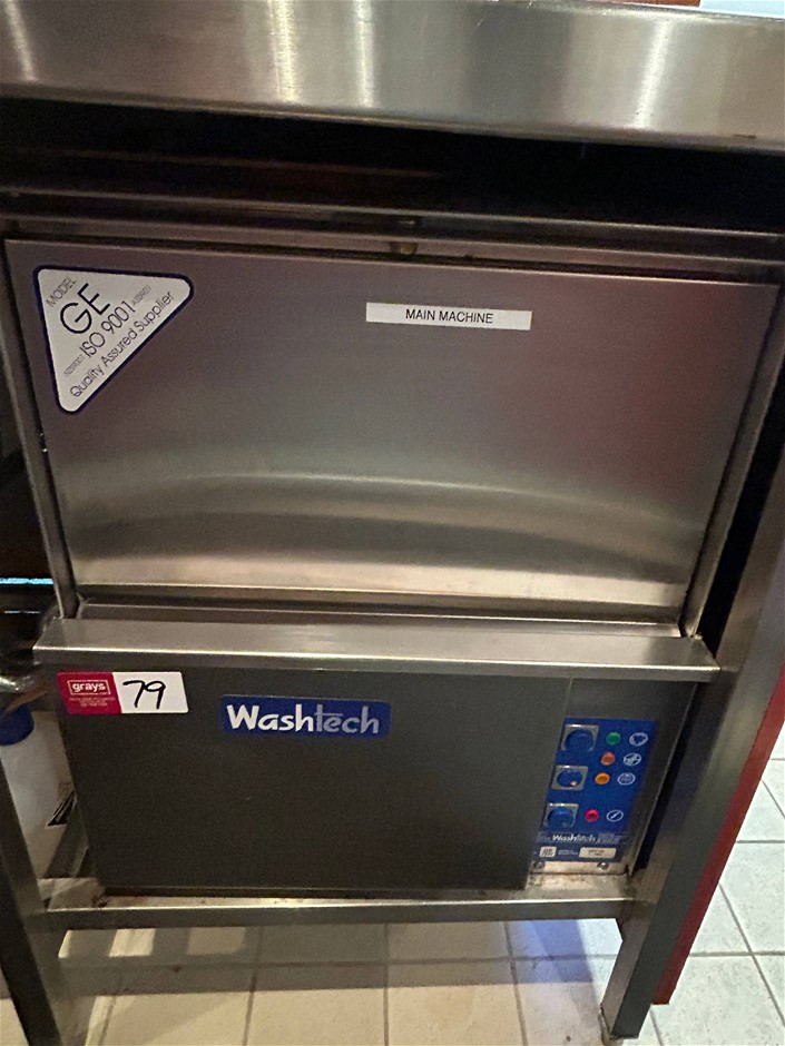 WASHTEC Underbench Glass Washer Model GE Auction (0079-5054266) | Grays ...