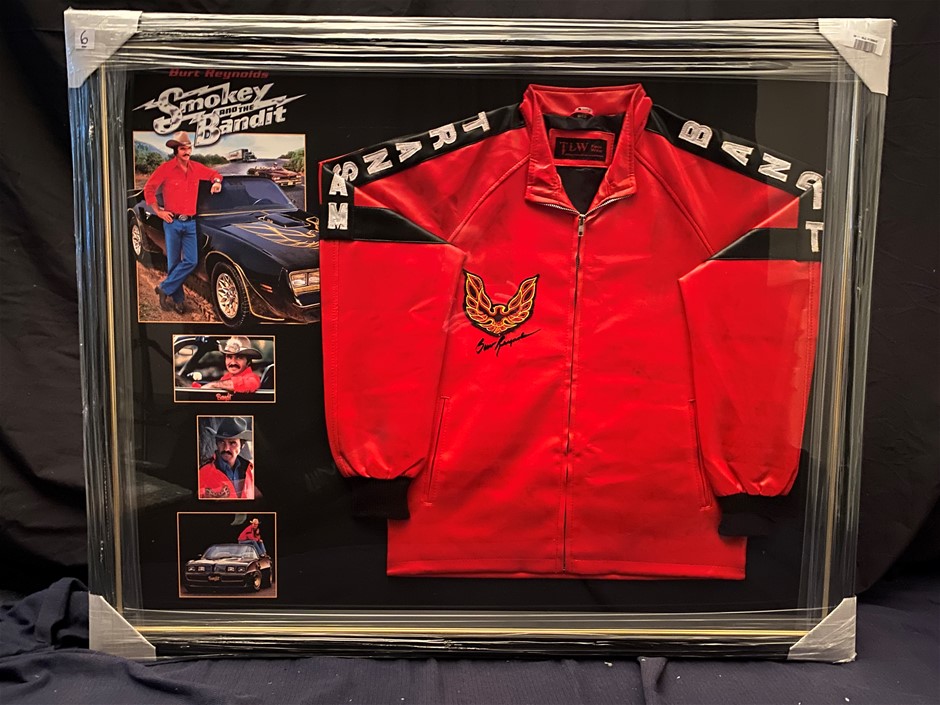 Burt Reynolds Smokey and the Bandit framed signed jacket - Framed - COA ...