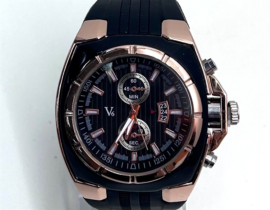 V6 Super Speed Chronograph Men's Watch, Model:V0048 Auction (0180 ...