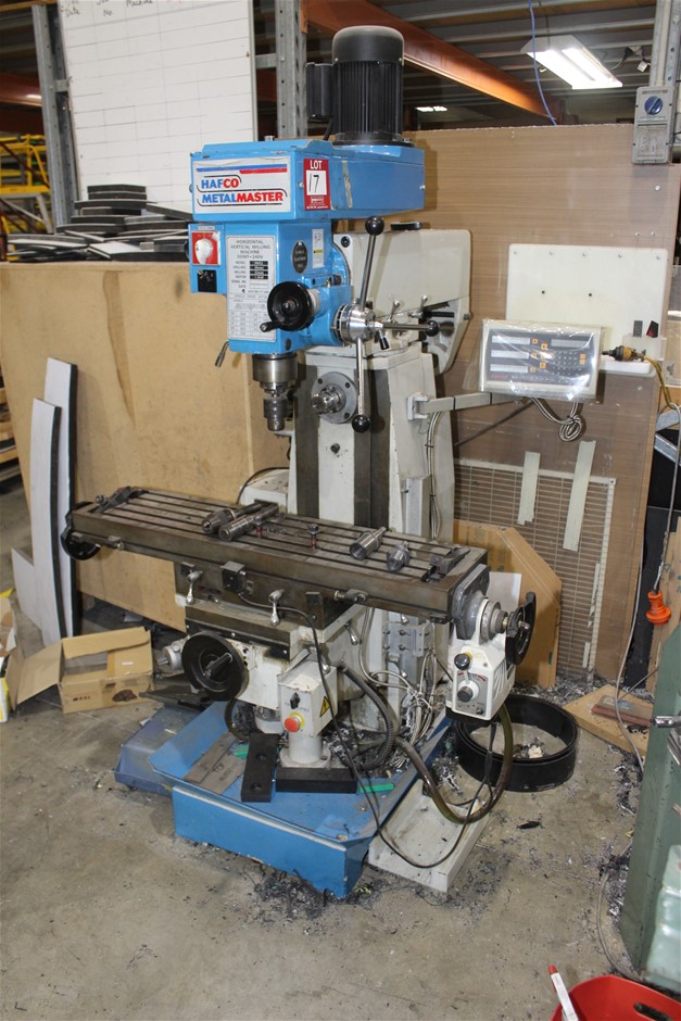 2009 Hafco Metalmaster HM52 Milling/Drilling Machine Auction (0017 ...