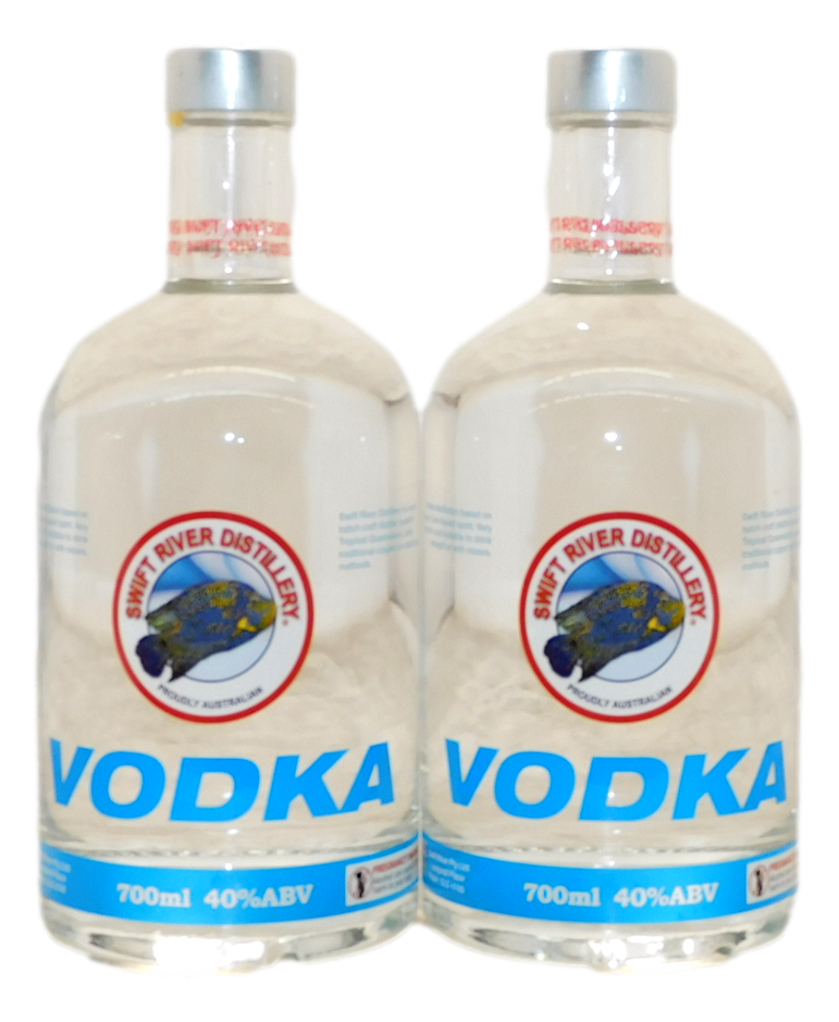 Swift River Plain Vodka 40% (2x 700mL) Auction (0048-10725427) | Grays ...