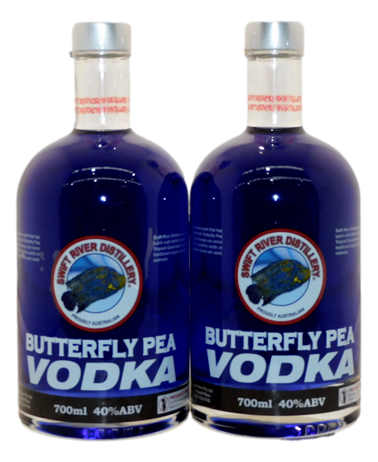 Swift River Butterfly Pea Vodka (2x 750mL) Auction (0044-10726223 ...