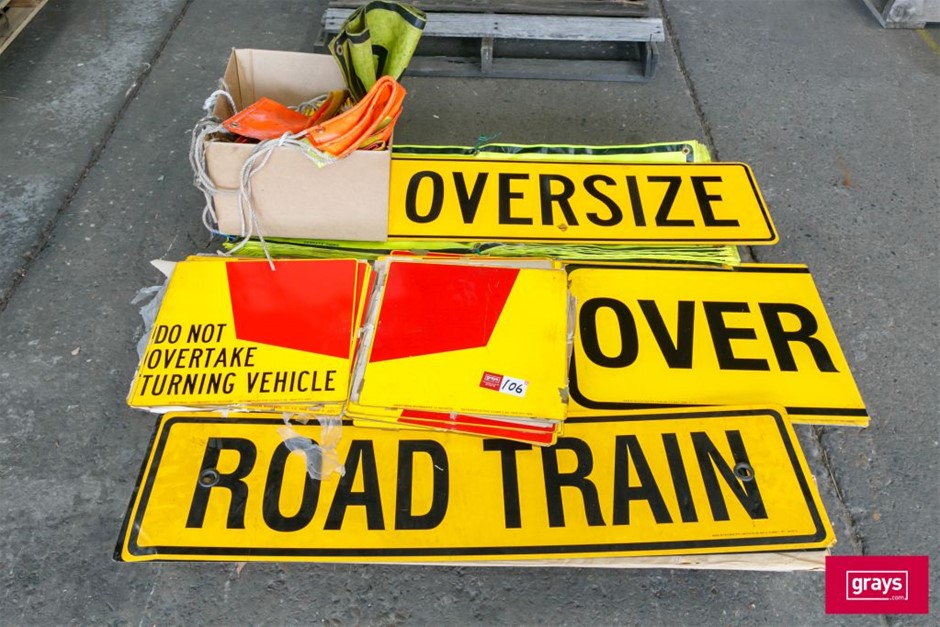 Quantity of Assorted Truck Safety Signage Auction (0106-5054433 ...