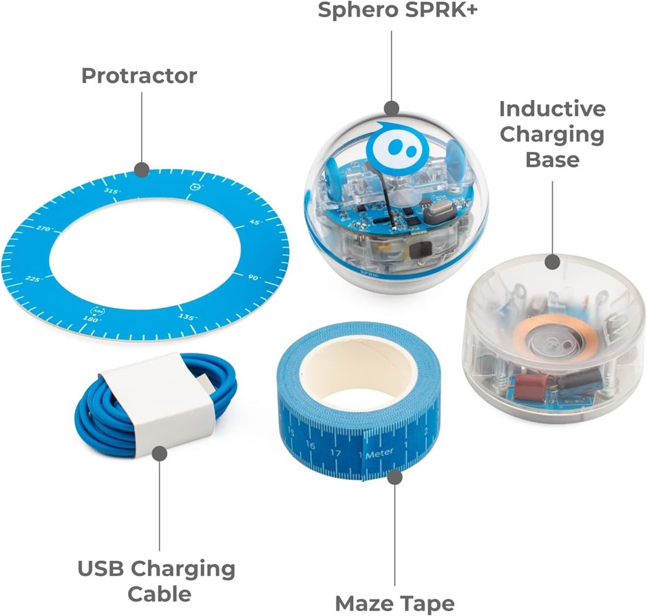 SPHERO SPRK+: App-Enabled Robot Ball with Programmable Sensors + LED ...