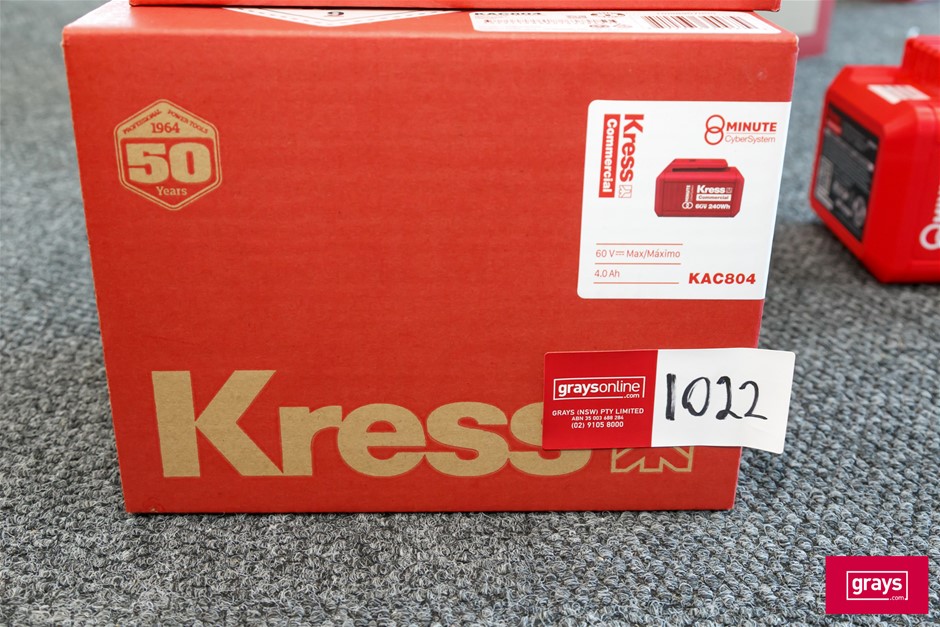 Kress Commercial KAC 804 Unused 60V Lithium Ion Battery Pack Auction ...