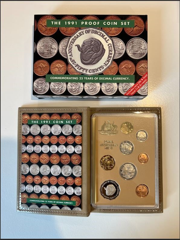 Royal Australian Mint 1991 Proof Coin Set Auction (0001-2556378 ...