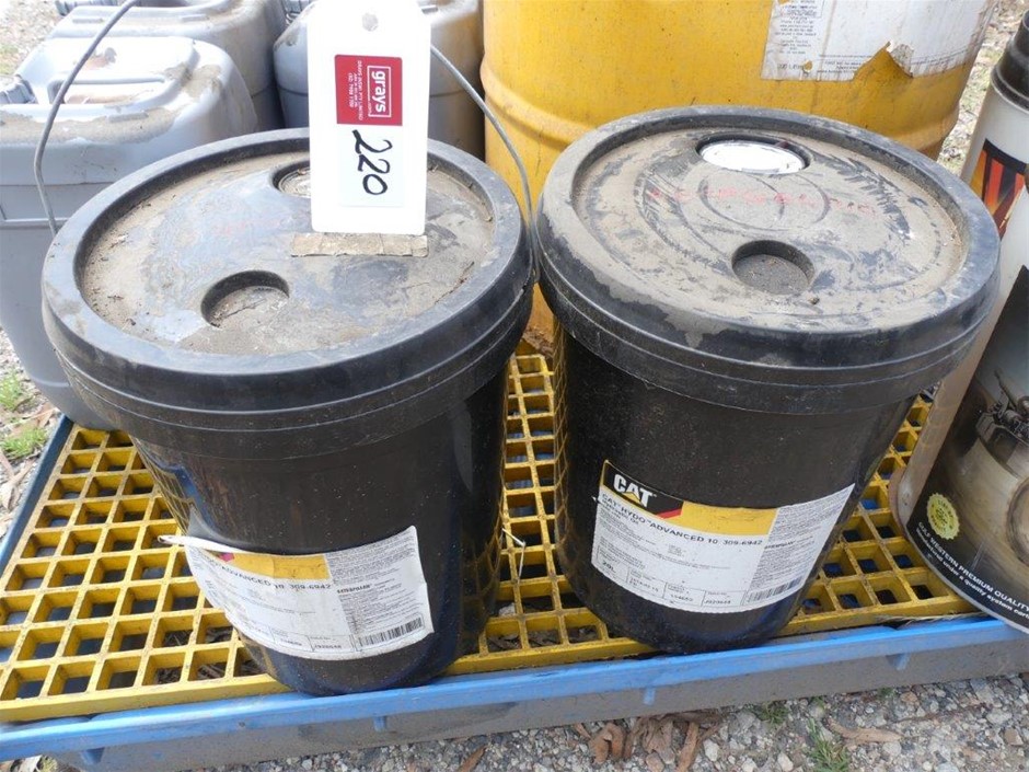 Qty 2 x Caterpillar Cat-Hydro-Advanced 10 309-6942 Unused Hydraulic Oil ...