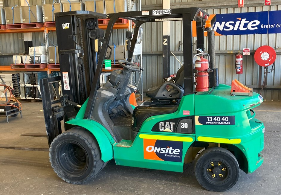 2011 CAT DP30N Forklift - 3.0t - 3.0m - Diesel (Gladstone) Auction ...