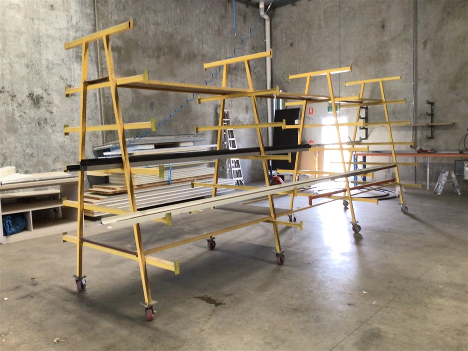 Steel Fabricated A Frame Material Rack On Wheels Auction (0005-3027534 ...