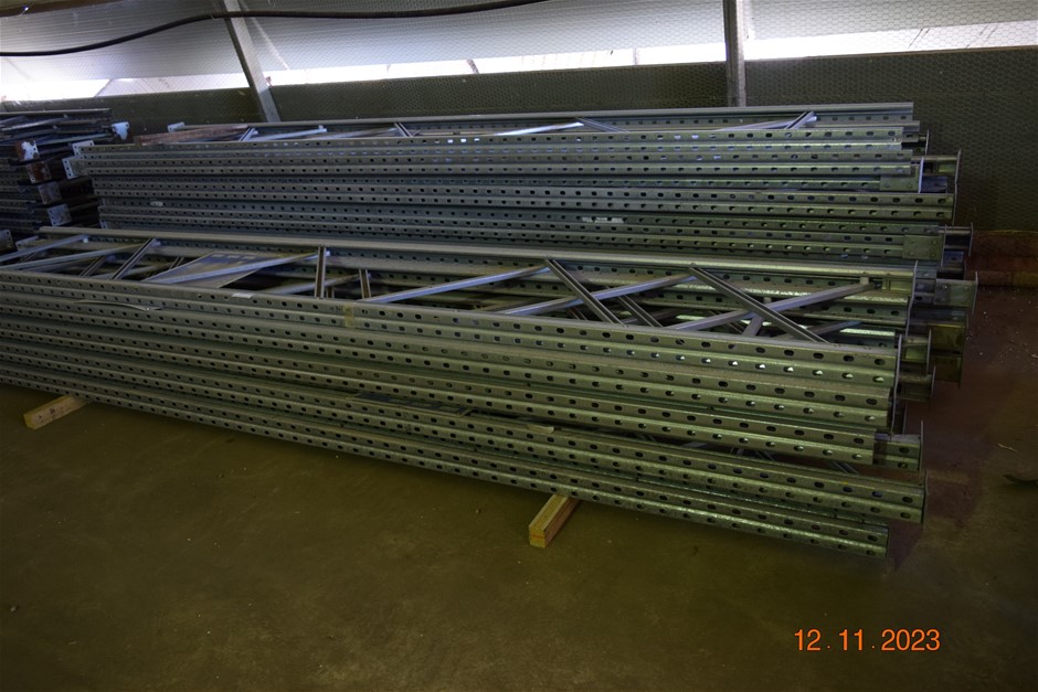 (Bid Price Per Each) "APC" 4.8m Galvanised Pallet Racking Upright ...