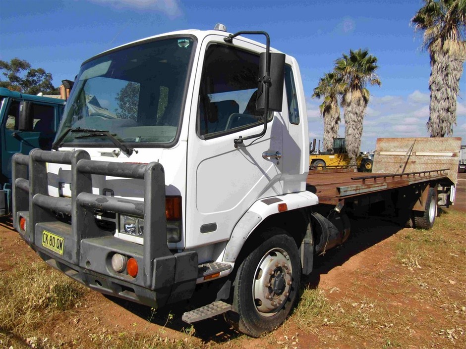 2005 Mitsubishi fuso FM100 Beaver Tail Truck Auction (0002-5054834 ...
