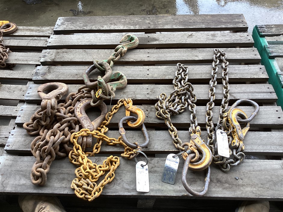Active Lifting Co Lifting Chains, Qty x 4 Auction (0120-8018146 ...