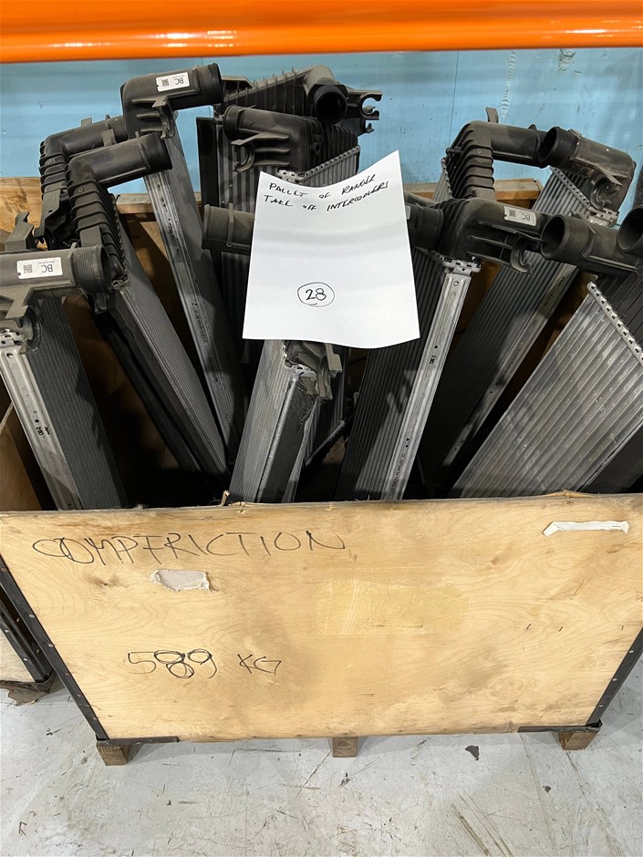 Pallet of 11 x Ranger take off intercoolers Auction (0029-3027605 ...