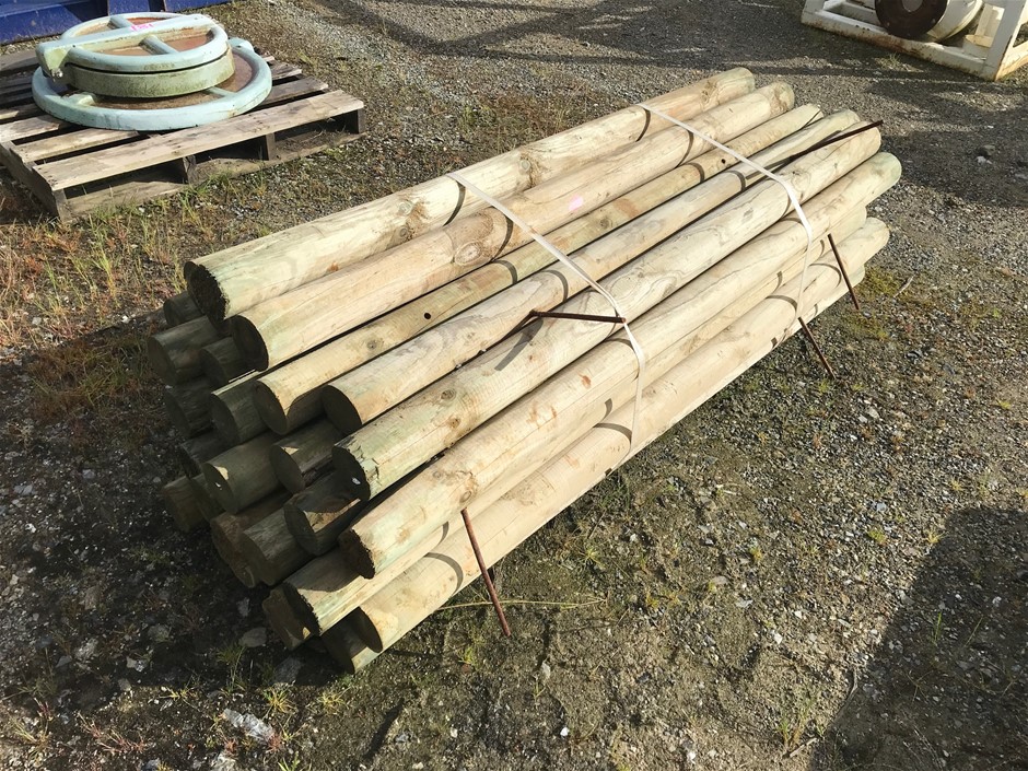 A Quantity of Round Timber Posts Auction (0182-3027824) | Grays Australia