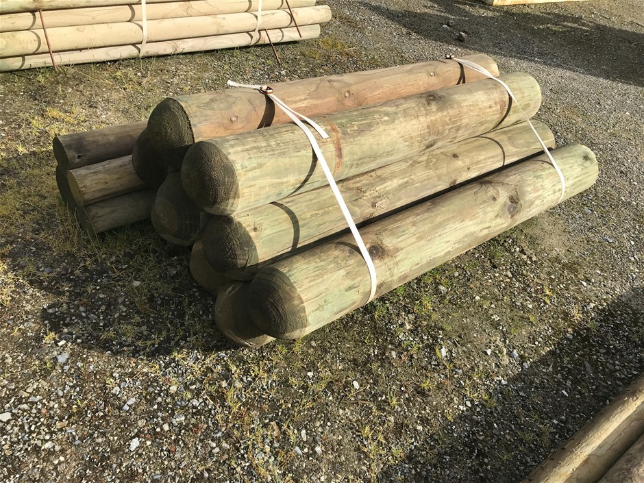 A Quantity of Assorted Round Timber Posts Auction (0183-3027824 ...