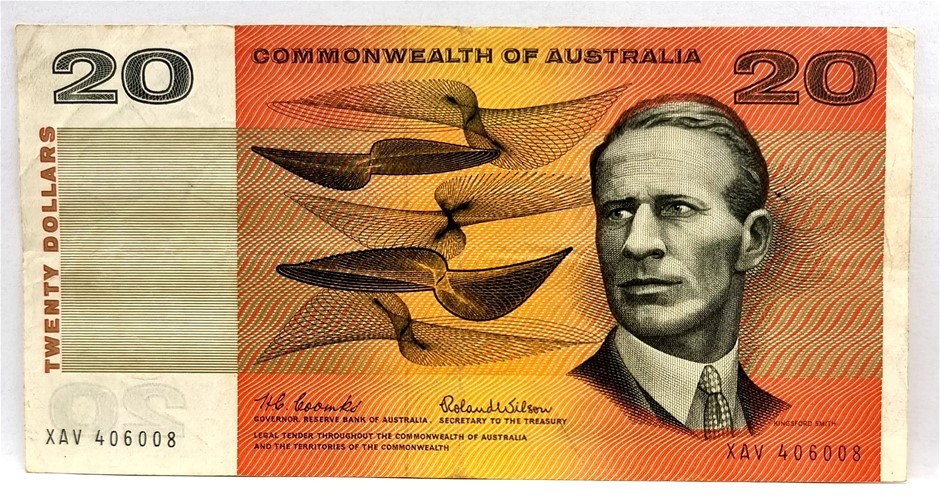 1966 FIRST YEAR OF ISSUE $20 BANKNOTE Auction (0001-2557370) | Grays ...