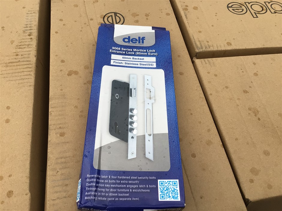 325 x DELF Mortice Lock Entrance Locks (85mm - Euro) Auction (0014 ...