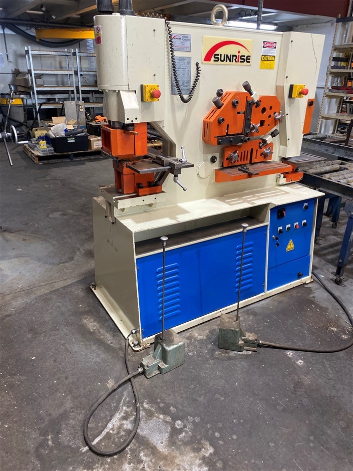 Sunrise IW-60S Hydraulic Puncher, Shearing Machine Auction (0012 ...