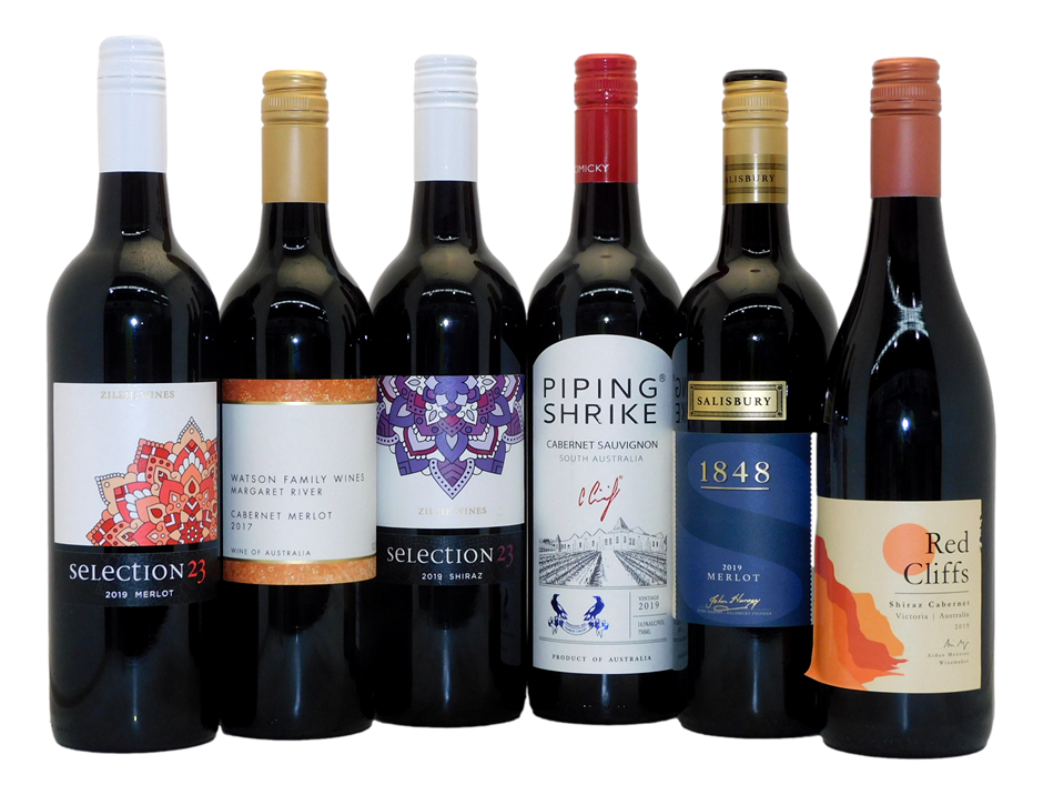 Mixed Pack Aussie Reds Mixed Vintages (6x 750mL) AUS. Auction (0047 ...