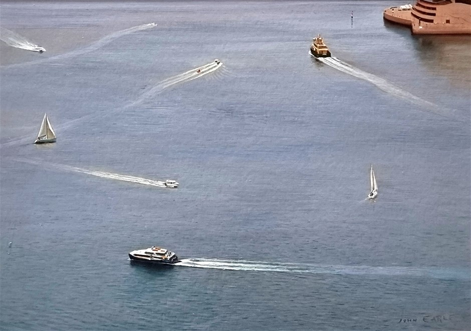 JOHN EARLE (1955 - ), Original Acrylic and Gouache Painting on Board ...