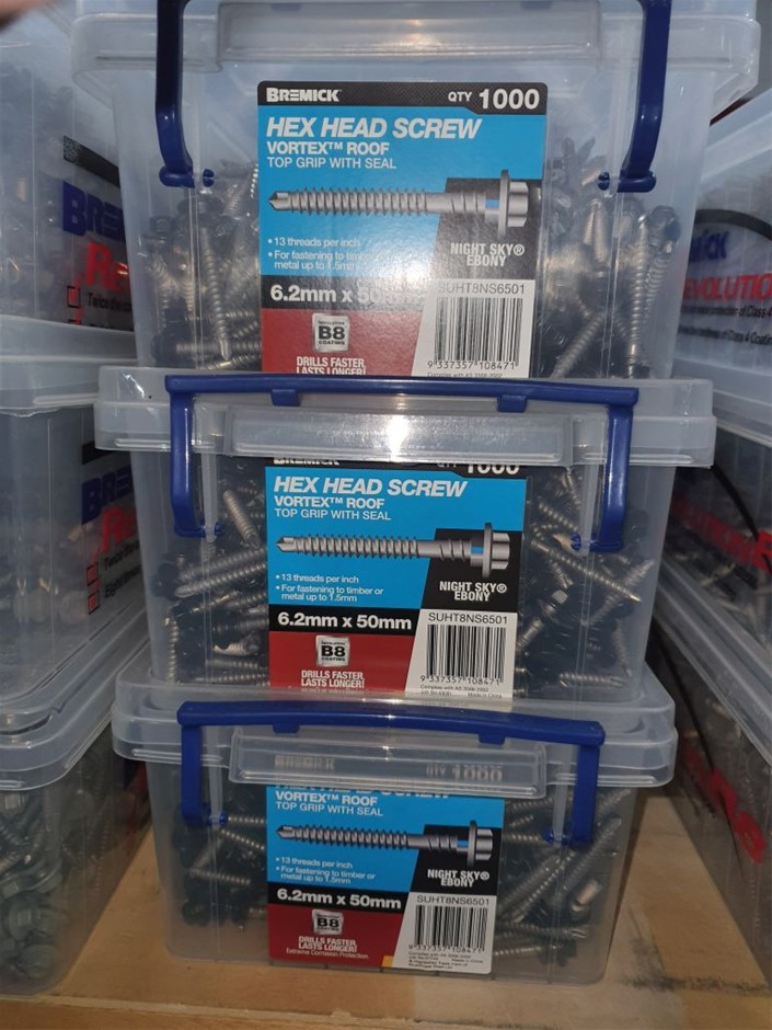 Bremick Hex Head Vortex Screws Auction (0452-5055252) | Grays Australia