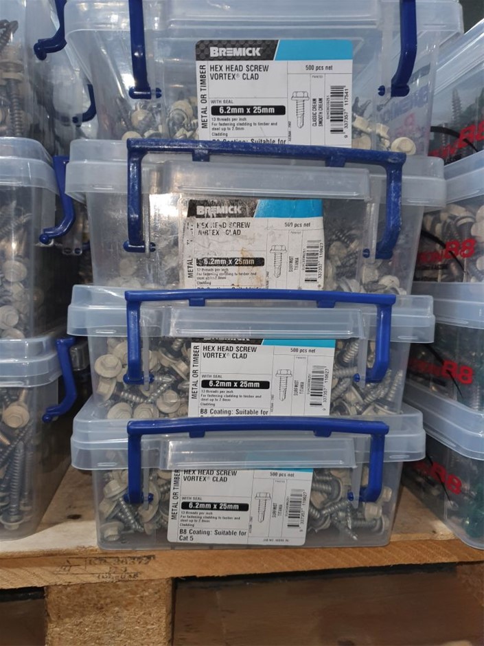 Bremick Hex Head Vortex Clad Screws Auction (0454-5055252) | Grays ...