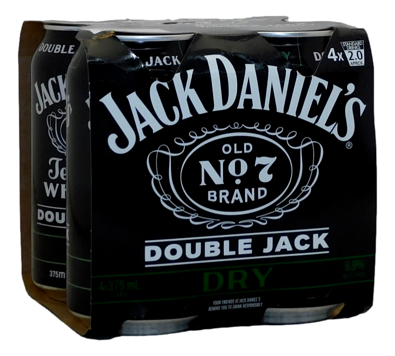 Jack Daniel's Tennessee Whiskey Double Jack & Dry (12x 375mL) USA ...