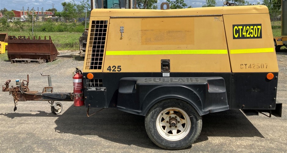 2008 Sullair 425DPQ Compressor - 425cfm - Diesel (Rockhampton) Auction ...